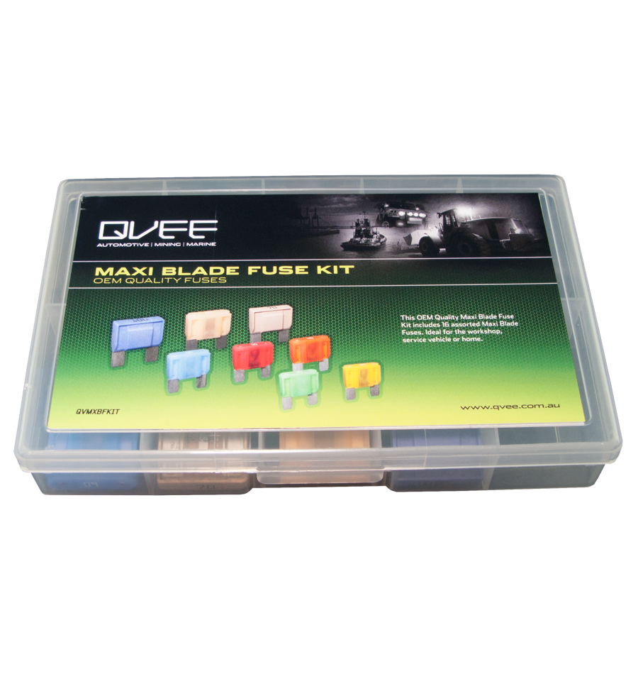 QVMXBFKIT Maxi Blade Fuse Assortment Kit | QVEE - Automotive | Mining ...